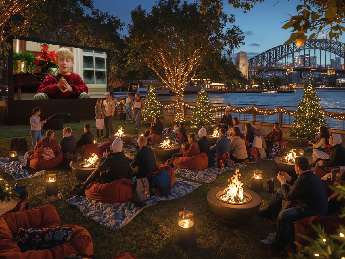 A cosy outdoor fire pit cinema is coming to Sydney